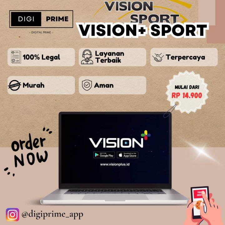 VISION+ SPORTS PREMIUM 1-12 BULAN | Lazada Indonesia