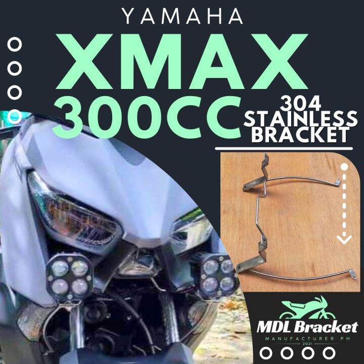 Yamaha XMAX 300cc Stainless Bracket for MDL V1-V6, Lasergun, Night ...