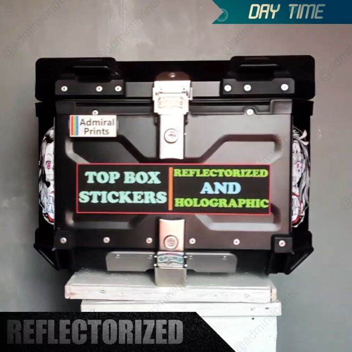 Alloy Top Box Sticker Waterproof Nezuko Half Personality (REFLECTORIZED ...