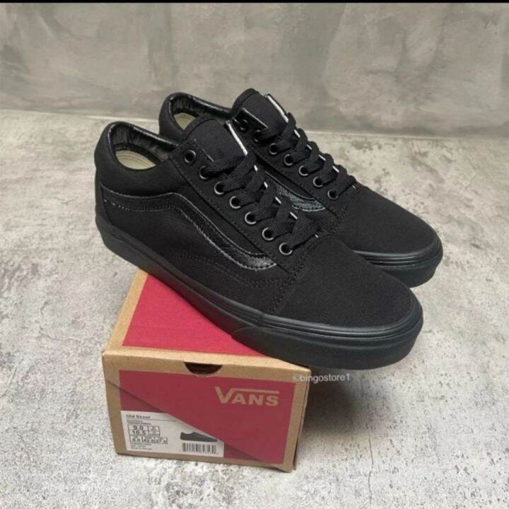 sepatu ukuran 47 46 45 44 Vans oldscool hitam polos | sepatu ukuran 47 ...