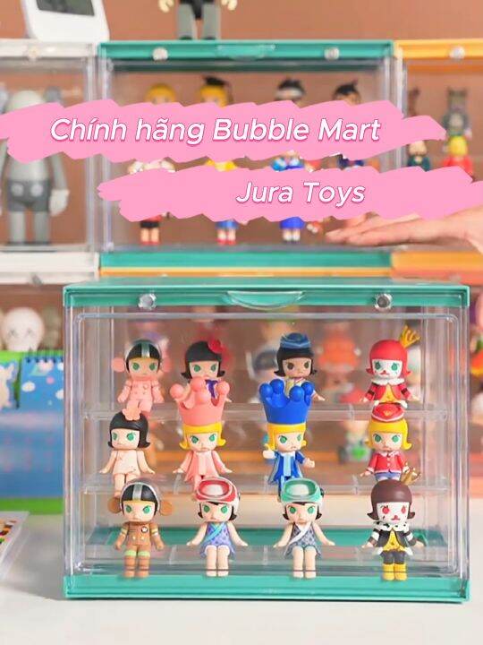 Bubble Mart Container Hộp mù mica trưng bày bảo quản mô hình popmart ...