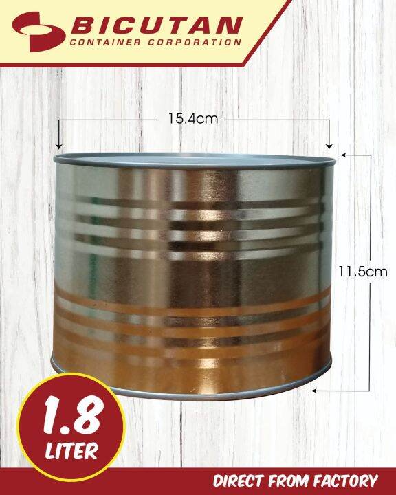1.8 Liter Plain Coin Bank / Alkansya Ipon Challenge Plain Tin Cans ...