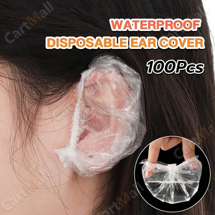 Waterproof Disposable Ear Covers Caps Earmuffs for Hair Dye Shower ...