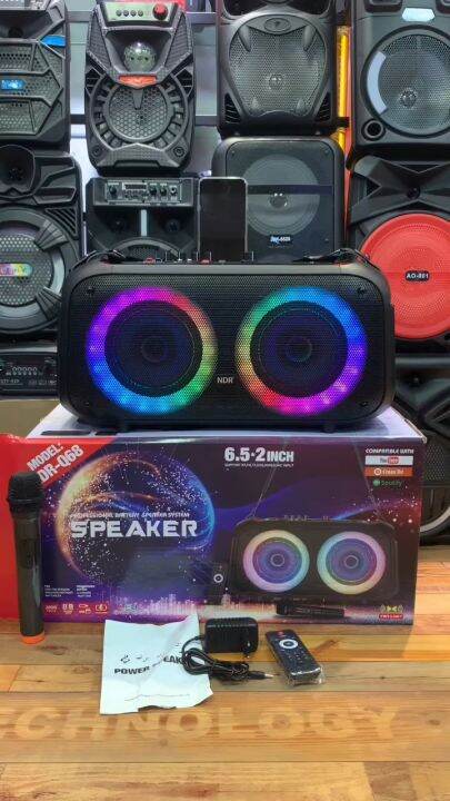 NDR Q68 PARTYBOX Portable party speaker with built-in lights and ...