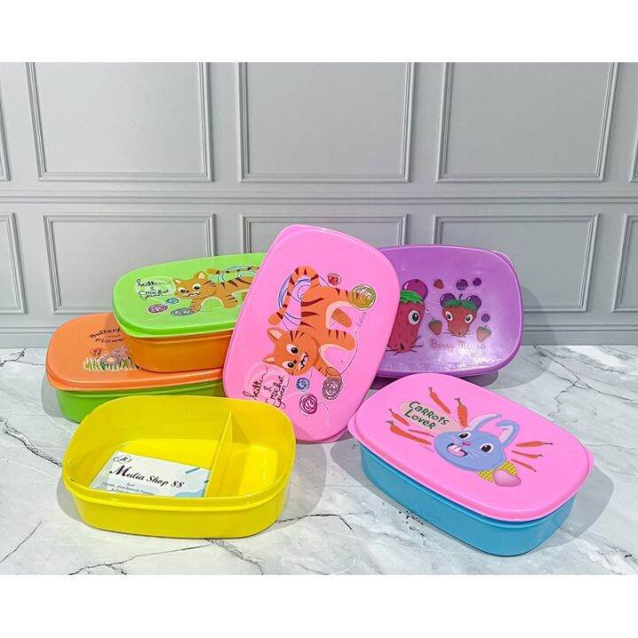 Tepak Makan Anak / Kotak Makan Anak Sekat 2 / Lunch Box Calista ...