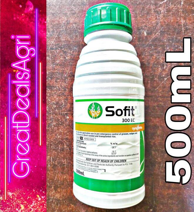 SOFIT 300 EC (500mL) PRE-EMERGENT HERBICIDE FOR RICE BY SYNGENTA ...