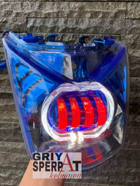 LAMPU DEPAN BEAT FI 2012-2015 BILED LED PROJIE | Lazada Indonesia