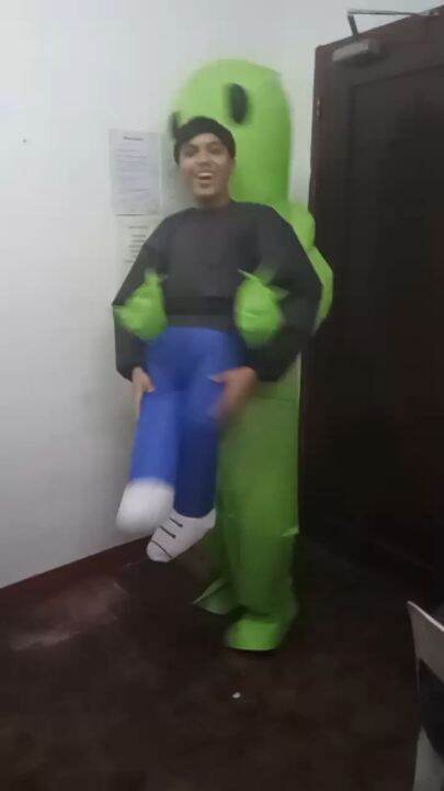 Alien Carry People Cosplay Outfit, Stylish Inflatable Alien Rider ...