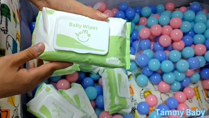 Baby Wipes Baby Unscented 80pcs per tender wipes pack 99% Hygienic Wet ...