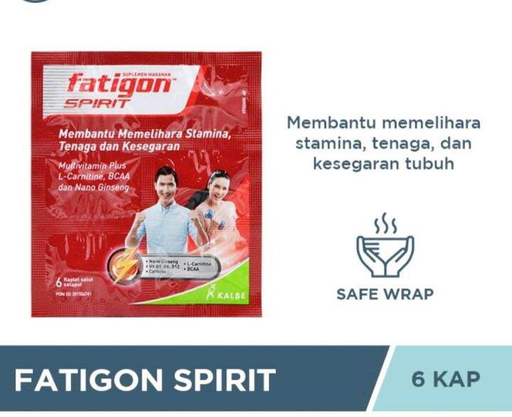 Fatigon spirit multivitamin dan mineral. Kemasan : Strip Isi 6 Kaplet ...
