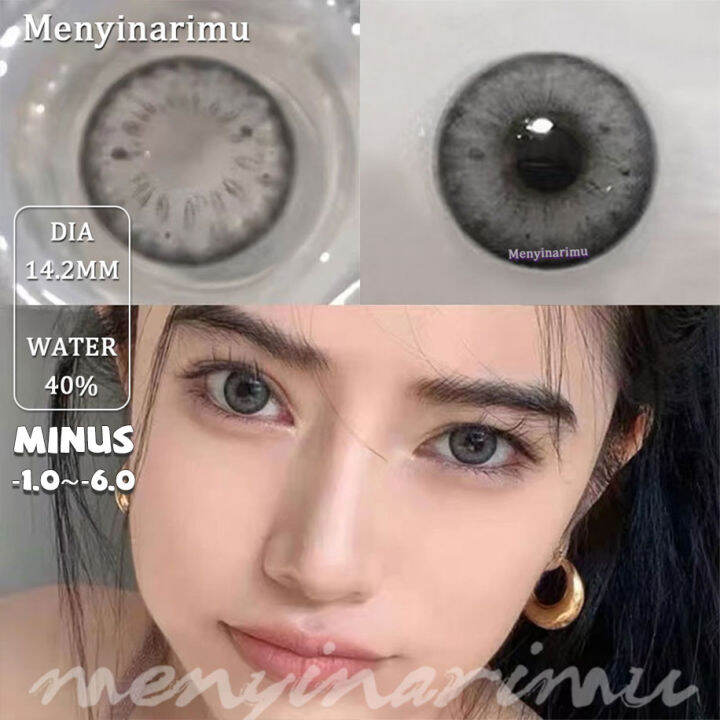 Softlens MINUS -1.00~-6.00 BLACKSPOT Warna Brown softlens minus Gray ...