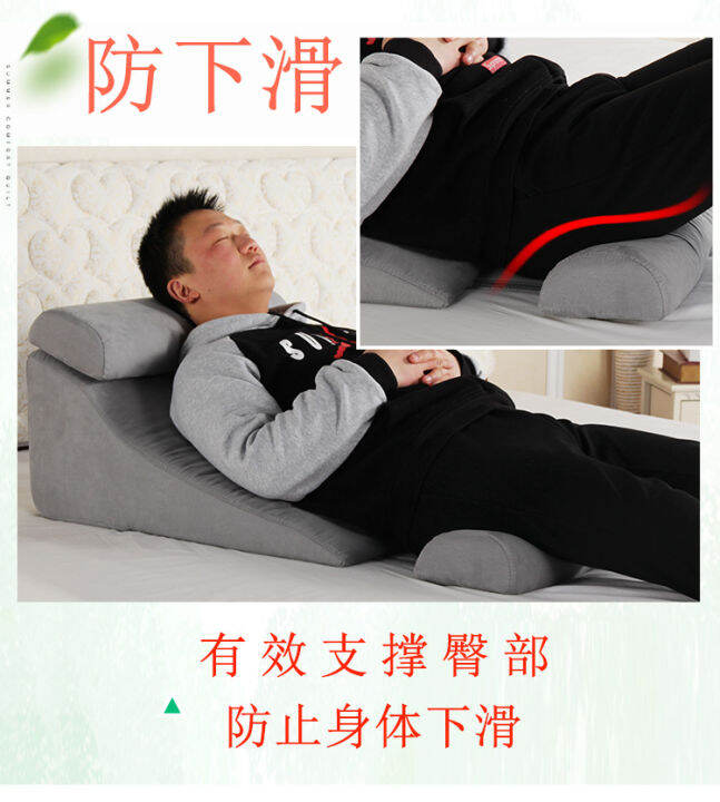 Bed Care Elderly Big Triangle Cushion Slope Pillow Half Lying Bed ...