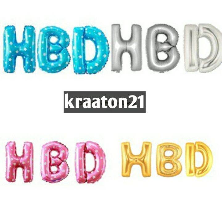 Rangkaian HBD / balon happy birthday / balon foil / balon karakter ...