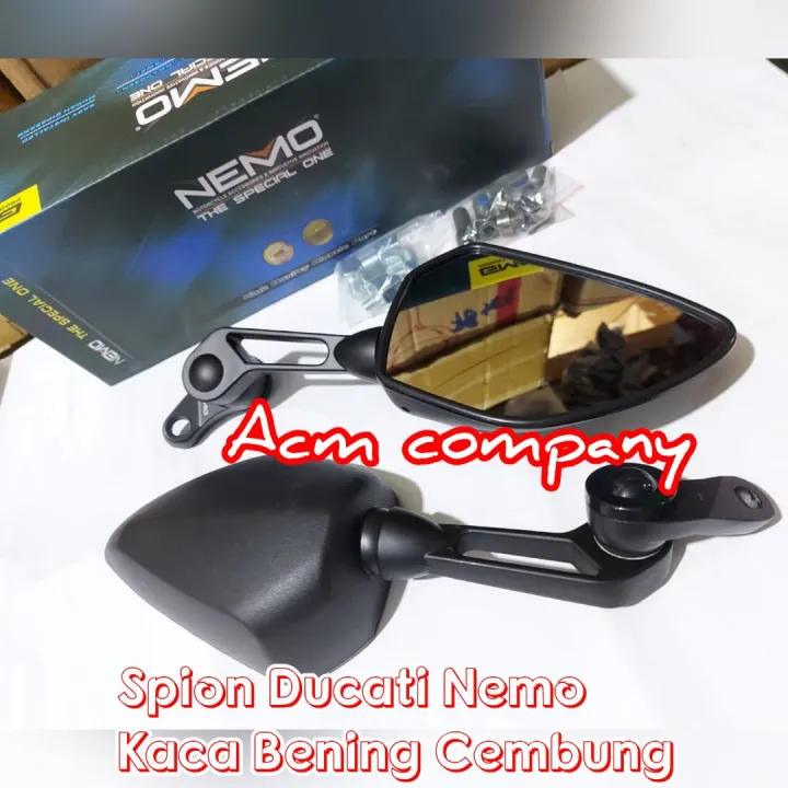 SPION NEMO 1007 DUCATI KACA BENING CEMBUNG PCX ADV VARIO 125 150 NMAX ...