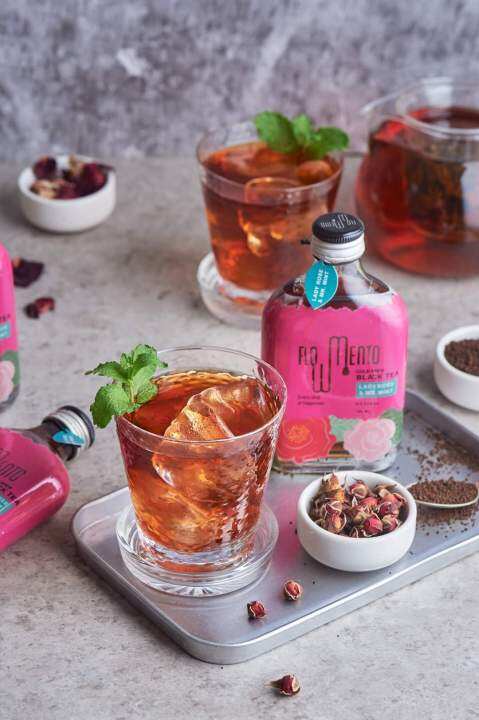 FLOWMENTO cold brew coffee โฟลว์เมนโต้ ชาดำ รส Lady Rose & Mr.mint ...
