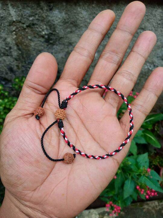 Gelang tridatu khas Bali kombinasi genitri rudraksha | ready kelor ...