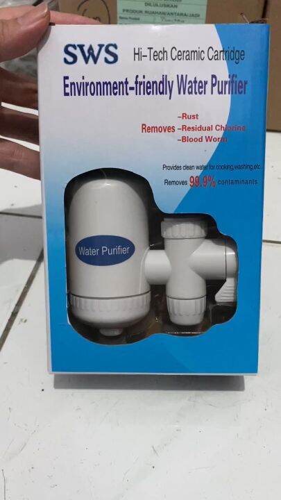 MR Filter Kran Air Water Purifier SWS DOUBLE Sambungan Keran Air Alat ...