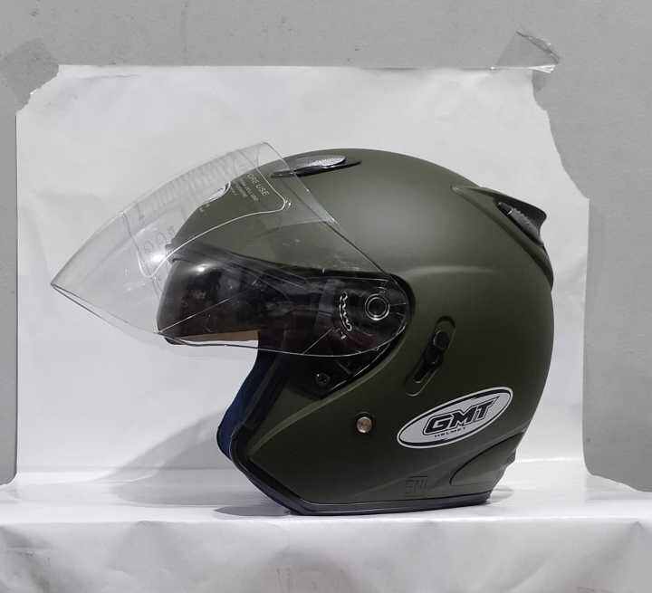 helm original GMT half face dewasa pria wanita berlisensi SNI*helm ...