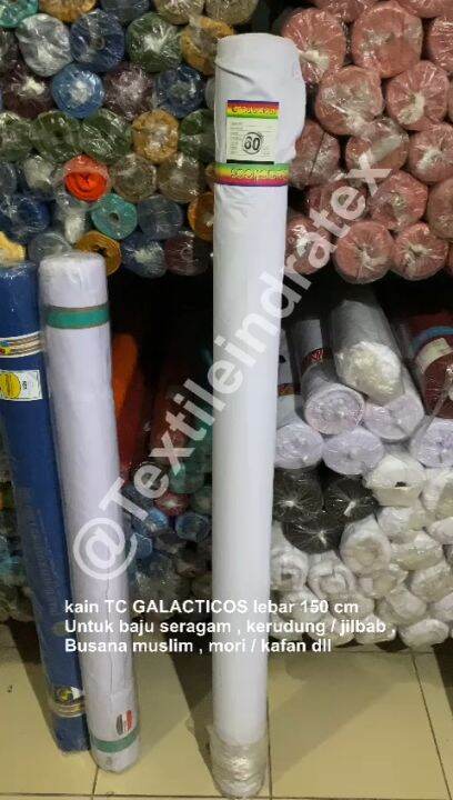 ( per 1 roll ) Kain katun jepang putih tebal gulung tetoron TC ...