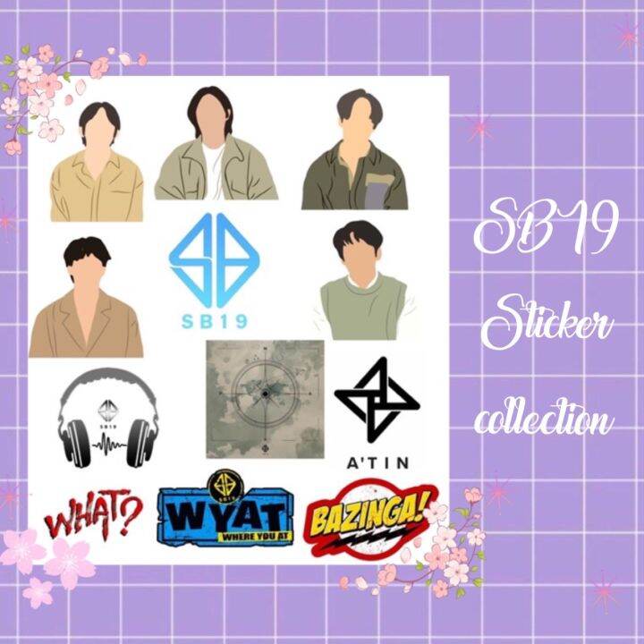 SB19 Laminated Sticker Collection Die-cut Sticker Pack | Lazada PH