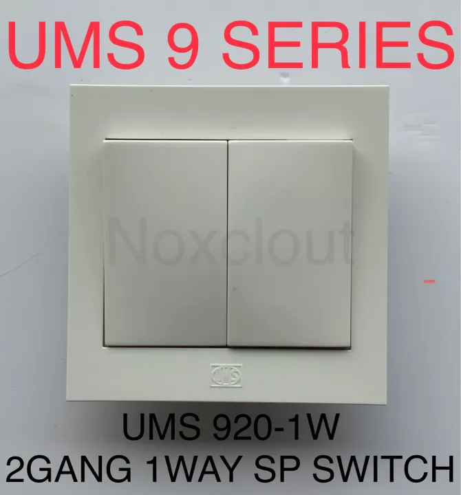 UMS 920-1W 2GANG 1WAY SP LARGE ROCKER SWITCH suis lampu 2g | Lazada
