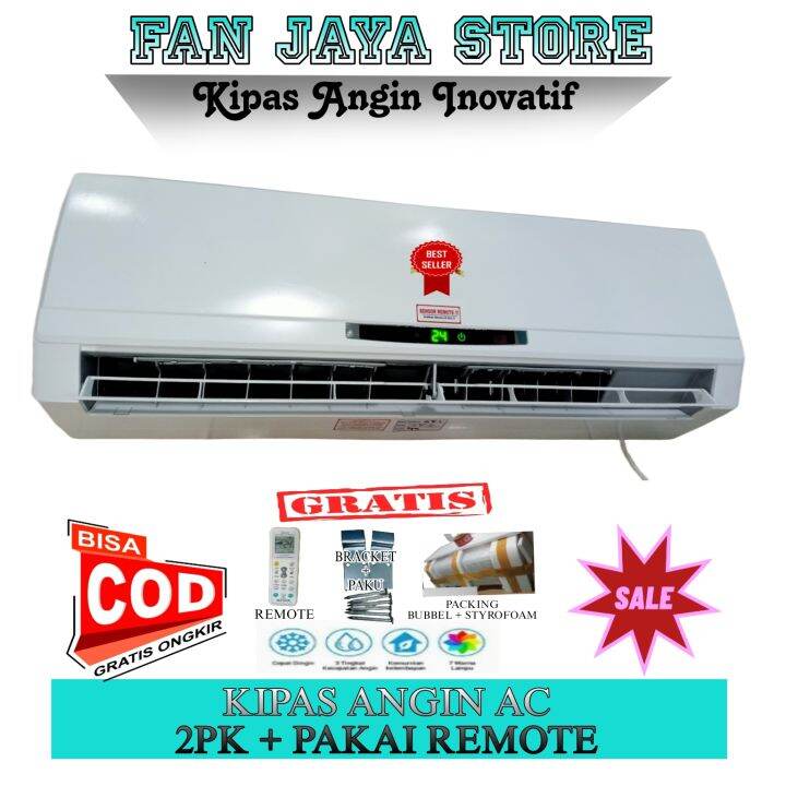 Kipas Angin AC 2PK + Pakai Remote | Lazada Indonesia