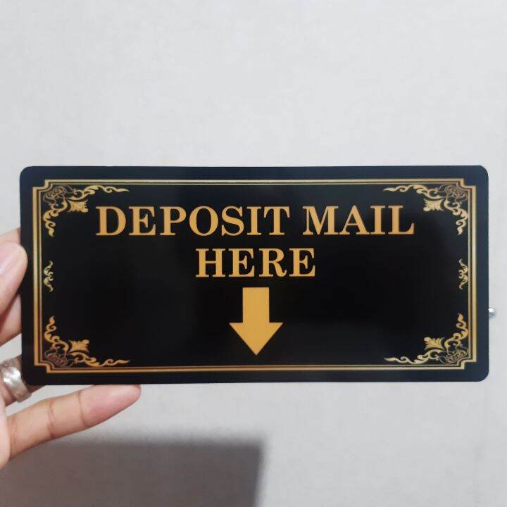 SIGNAGE FOR MAIL BOX SIGN PVC TYPE WATERPROOF AND NON-FADING | Lazada PH
