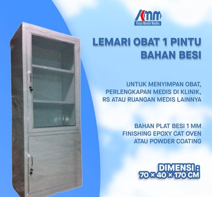 Lemari Obat 1 Pintu ( Besi ) Lemari Medis Rumah Sakit | Lazada Indonesia
