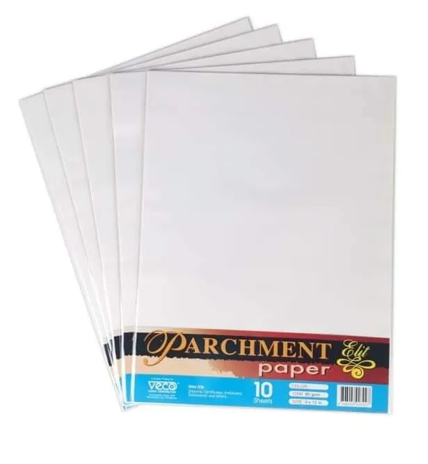 PARCHMENT PAPER 10's/pack/80gsm/short size. | Lazada PH