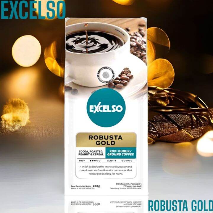 EXCELSO Kopi Bubuk Robusta Gold 200 gr | Lazada Indonesia