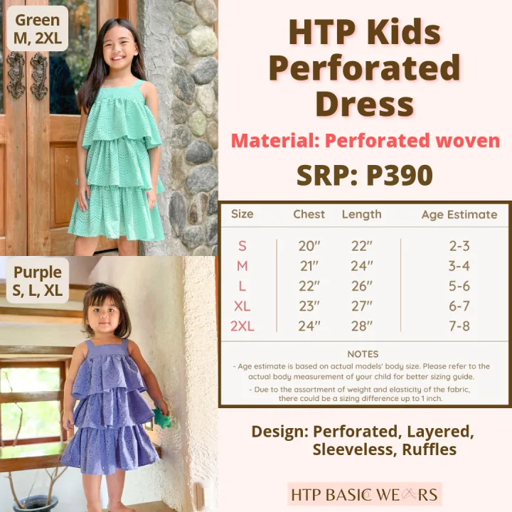 HTP Kids Perforated Dress | Lazada PH