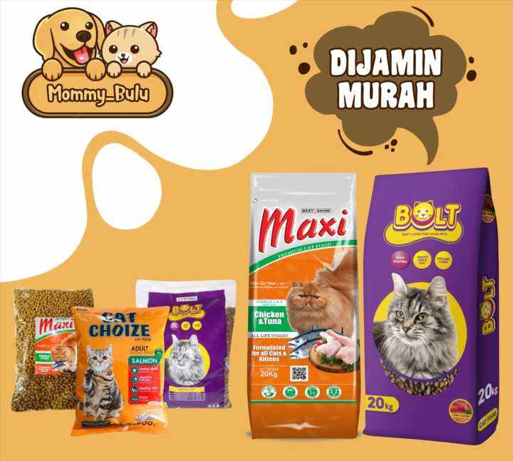 Makanan kucing repack maxi 1kg // maxi catfood // makanan kucing murah ...