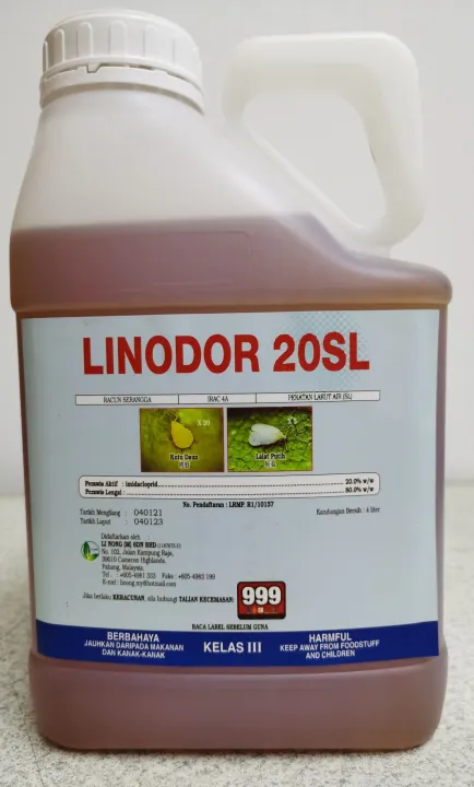 4L Linodor 20SL (RACUN SERANGGA) imidacloprid 20% / Bena Perang ...