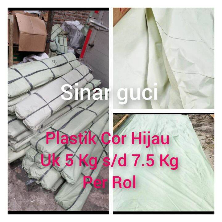 Plastik Cor Hijau 7 Kg Plastik Serba Guna Packing Barang Plastik Ngecor ...