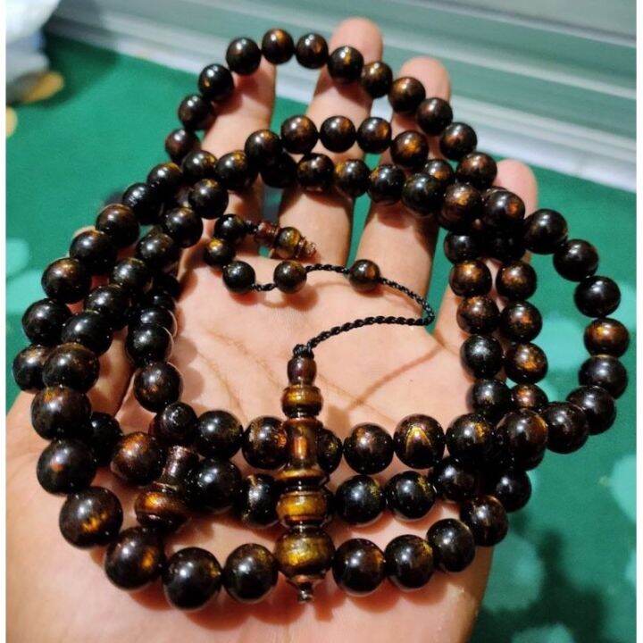 TASBIH ASLI LAUT MERAH Tasbih yuser tali arus serat emas akar bahar ...