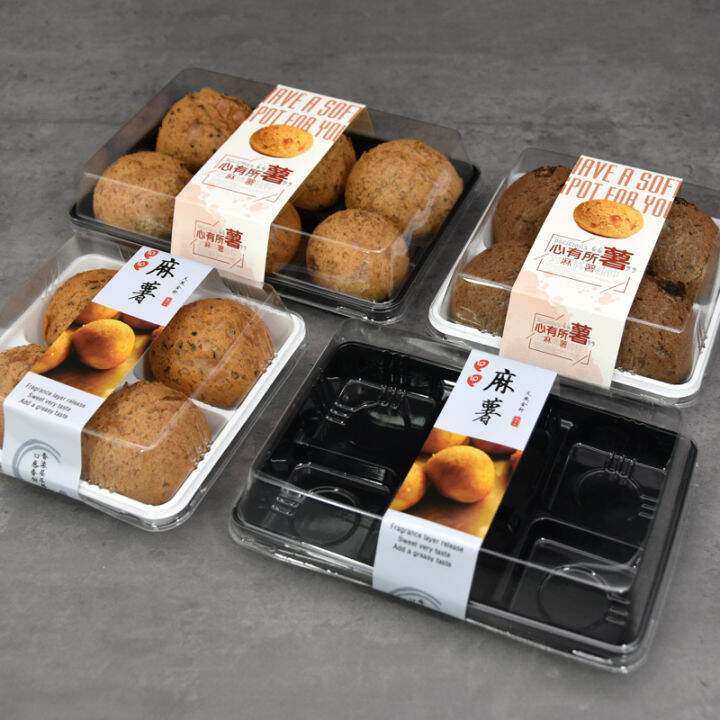 4 Tablets 6 Tablets Fried Glutinous Rice Cake Stuffed with Bean Paste ...