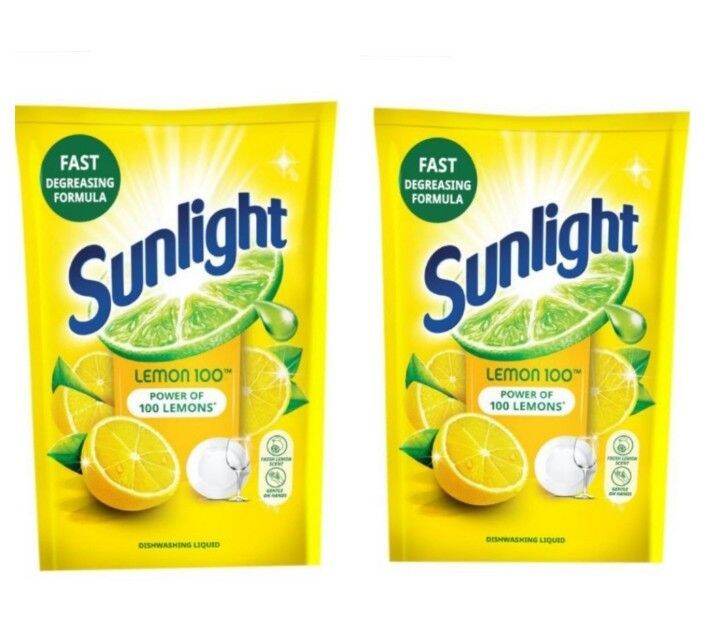 Antibateria Sunlight Dishwash Aloe vera Lime Lemon Liquid Refill Pack ...