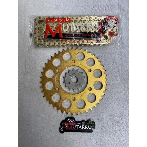 Chain Set FZ16 FZI Sniper 150 14/43/130L Mutarru | Lazada PH