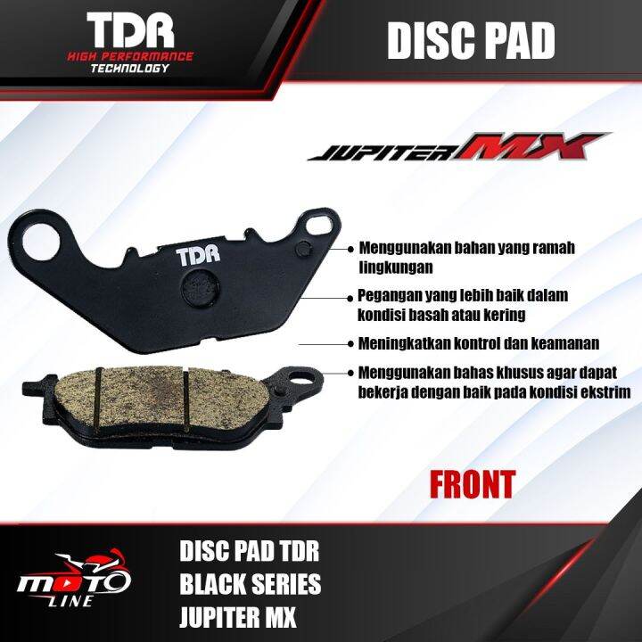 DISC PAD JUPITER MX DEPAN BLACK SERIES TDR | Lazada Indonesia