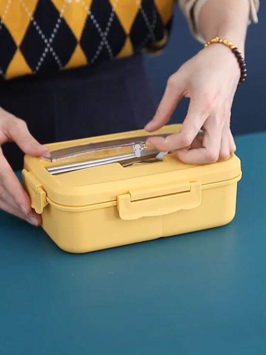 Wheat Straw Food Container Eco-Friendly Lunch Box with Cutlery ...