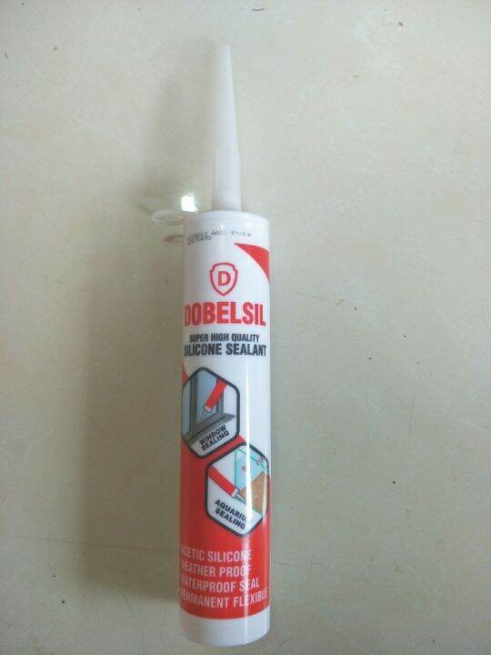 Lem kaca sealant putih 300ml Dobelsil silicone sealant white 300ml | Lazada Indonesia