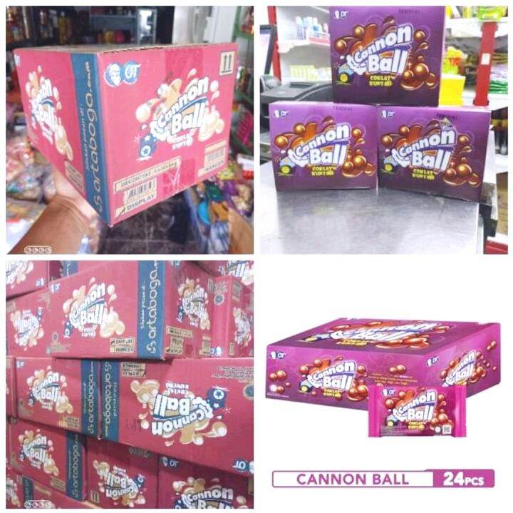 1 KARTON CANNON BALL COKLAT KUNYAH ISI 6 BOX x 25 SACHET | Lazada Indonesia