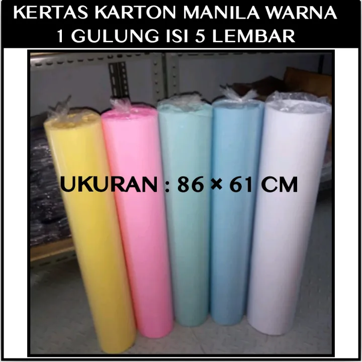 Kertas Karton Manila Warna Warni Isi 5 Lembar | Lazada Indonesia