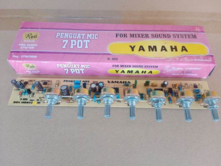 Kit penguat mic Yamaha kit mixer Yamaha 7 potensio | Lazada Indonesia