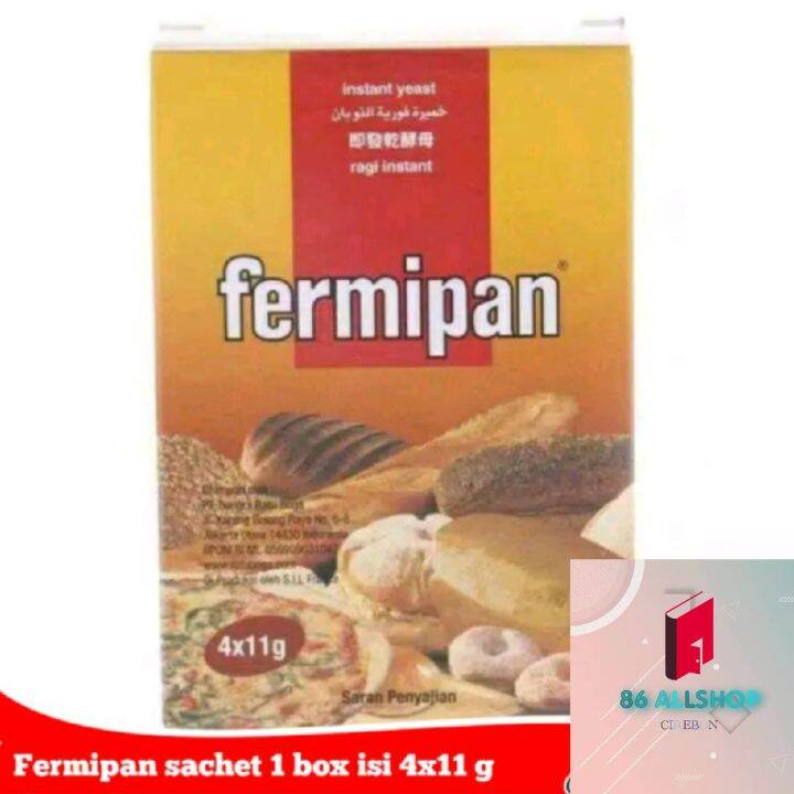 Ragi Fermipan 1 box isi 4 ×11gr sachet | Lazada Indonesia