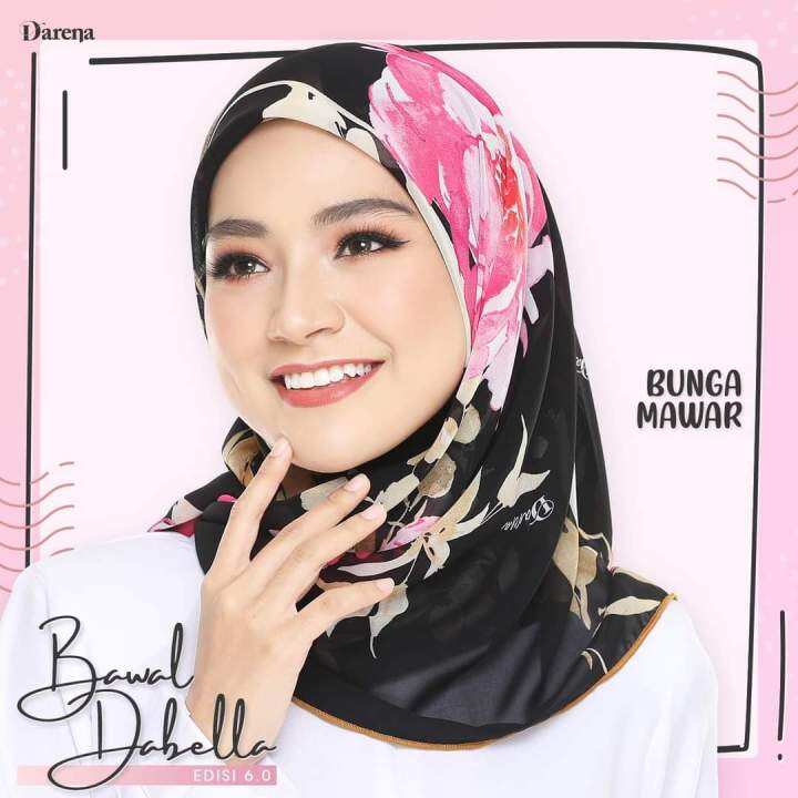 Bawal Dabella By Darena Scarf - Bawal Tanpa Gosok Bawal Chiffon | Lazada