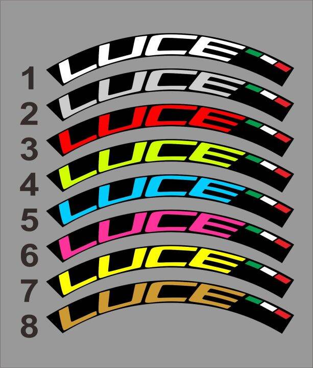 stiker decal velg rim Luce sepeda lipat folding ring 20 inch lebar 2 cm ...