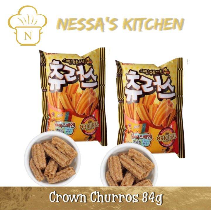 Crown Churros Korean Snack Original 84g | Lazada PH