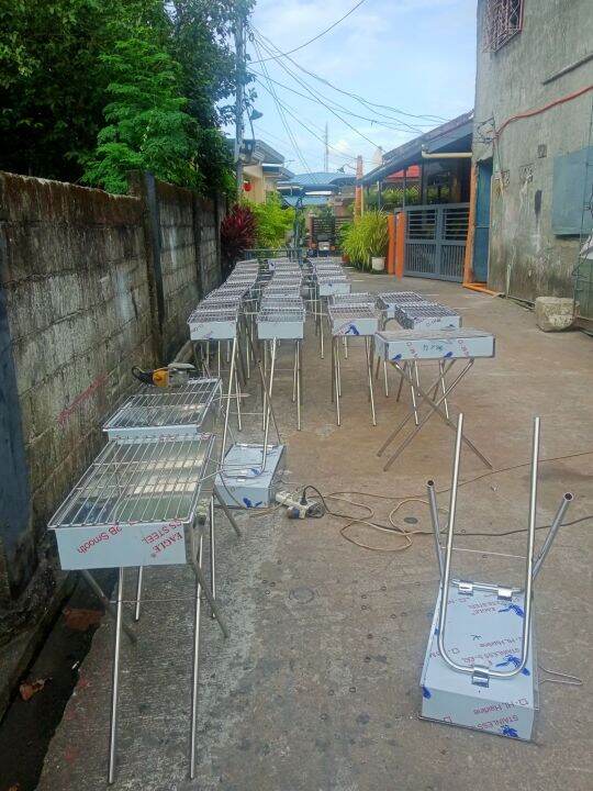 Portable Folding Stainless BBQ Griller / Parilla / Ihawan / 12" x 18" x ...