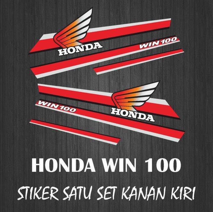 STIKER STRIPING DECAL HONDA WIN 100 | Lazada Indonesia